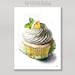 Lemon Cupcake Watercolor Painting Wall Art Prints Art for - Etsy