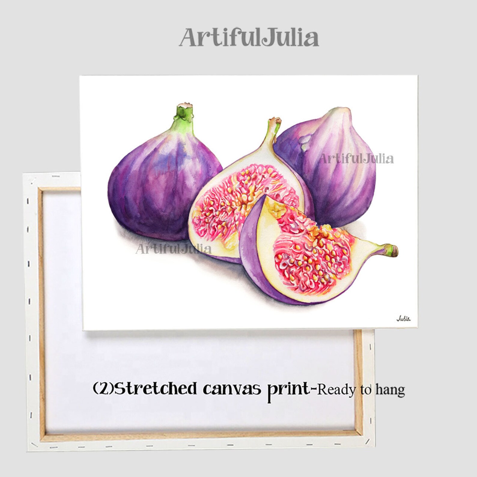 Fig Art Print Botanical Watercolor Figs Print Kitchen Art - Etsy