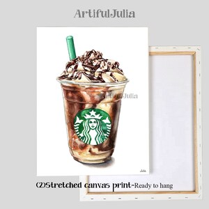 Coffee Illustration Coffee Poster Coffee Wall Art Starbucks Coffee ...