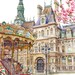 France Wall Art Paris Illustration Hotel De Ville Paris Art From ...