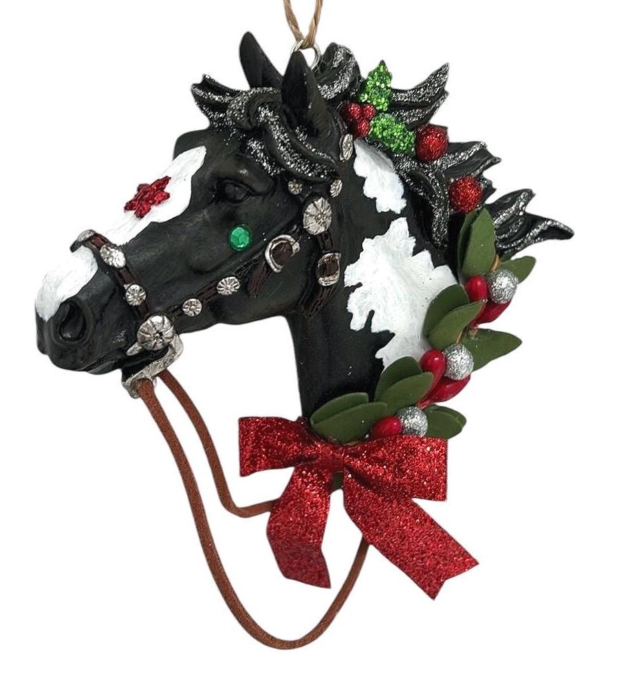 Holiday Horses: “ Christmas Eve ” Design. Decorated Christmas/ Holiday ...