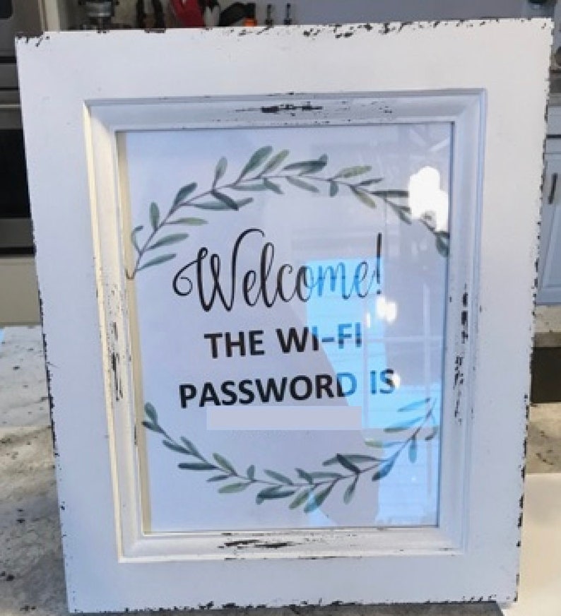 Welcome Wifi Password - Etsy