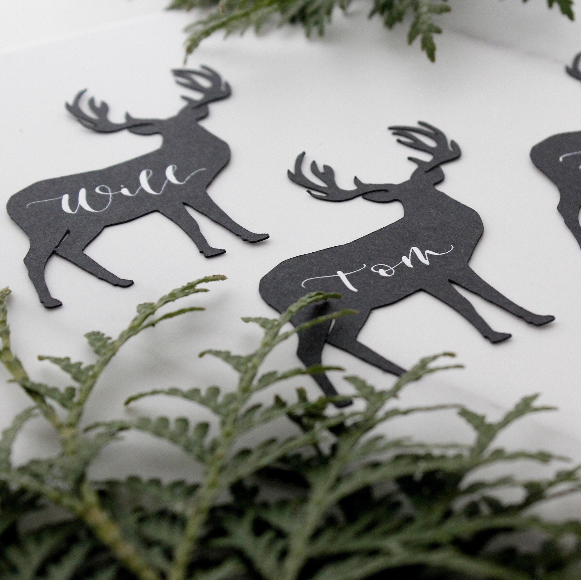 Christmas Table Decor Name Tags Christmas Table Setting - Etsy UK