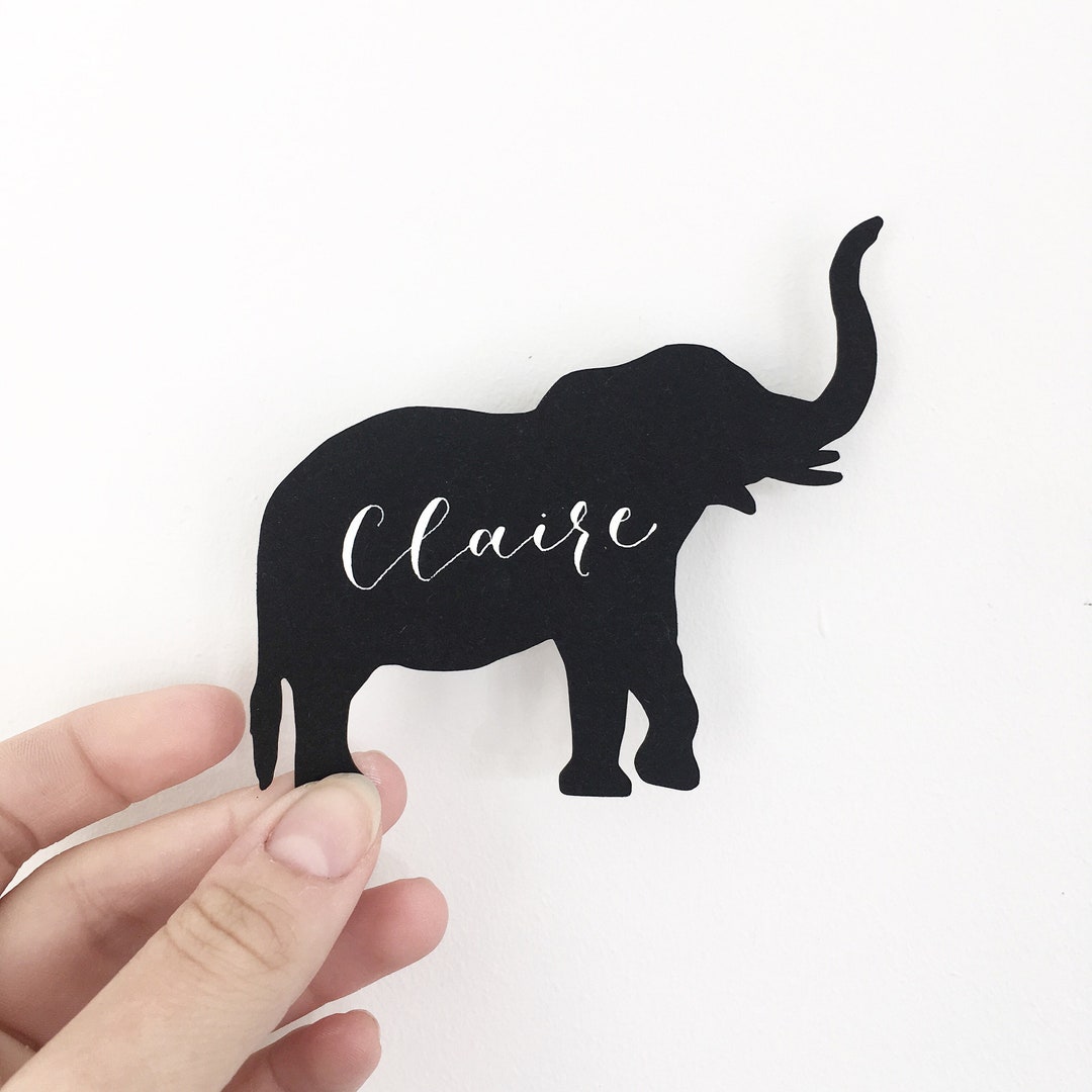 Elephant Style Place Cards Name Place Cards Name Tags - Etsy