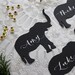 Elephant Style Place Cards Name Place Cards Name Tags - Etsy