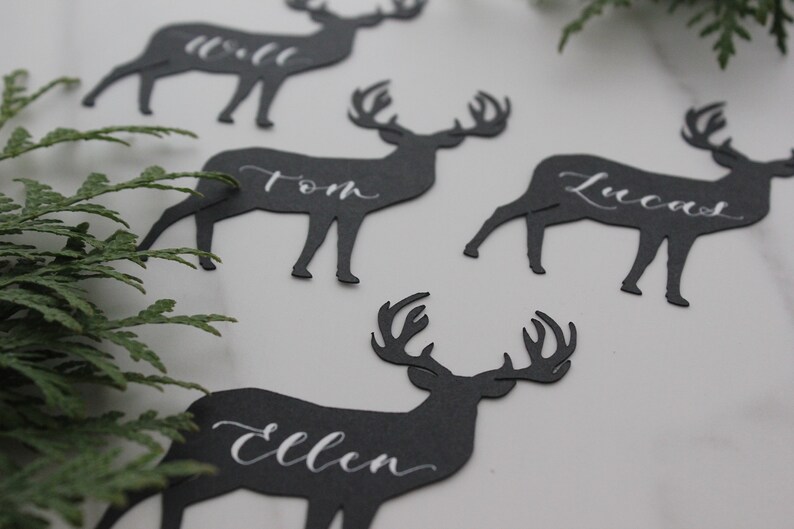 Christmas Table Decor Name Tags Christmas Table Setting - Etsy UK