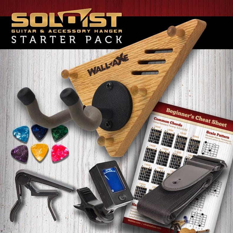 Soloist Starter Pack - Guitar Hanger & Accessory Combo - Etsy