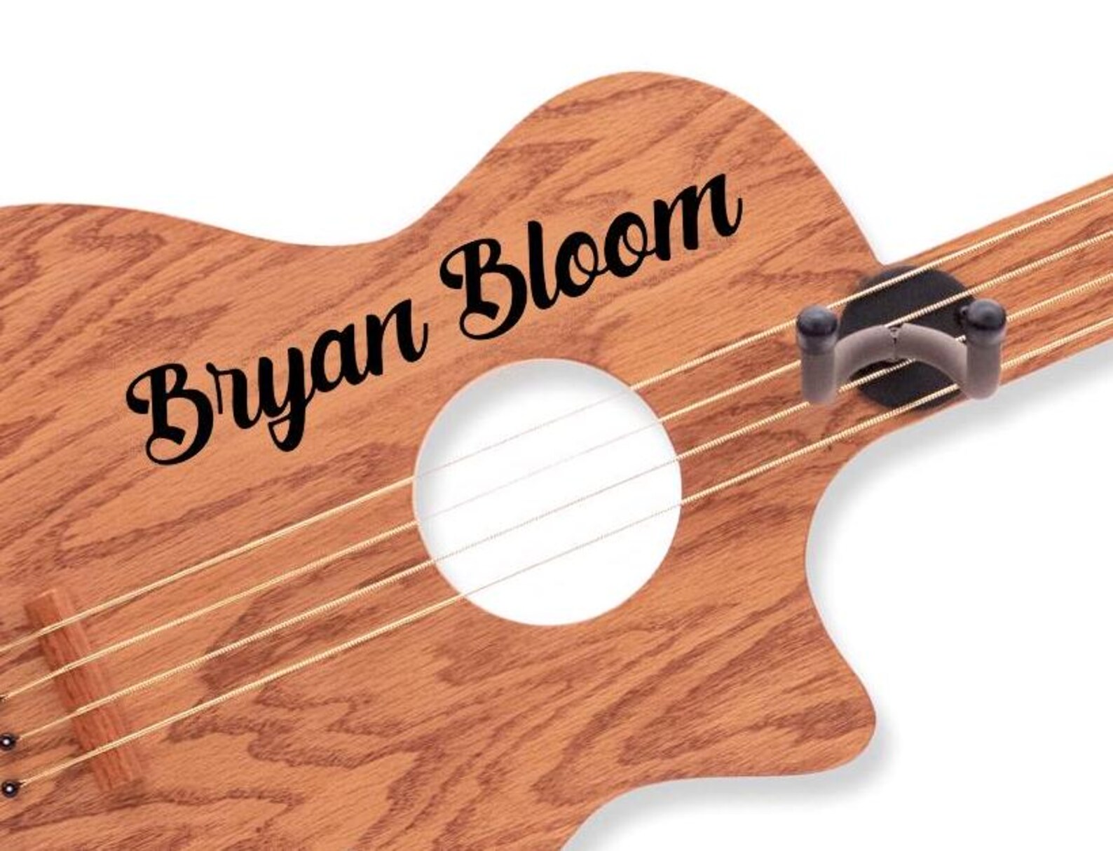 Wall-axe 3-hook Customizable Guitar Hanger: "blondie" (vintage Ebony ...