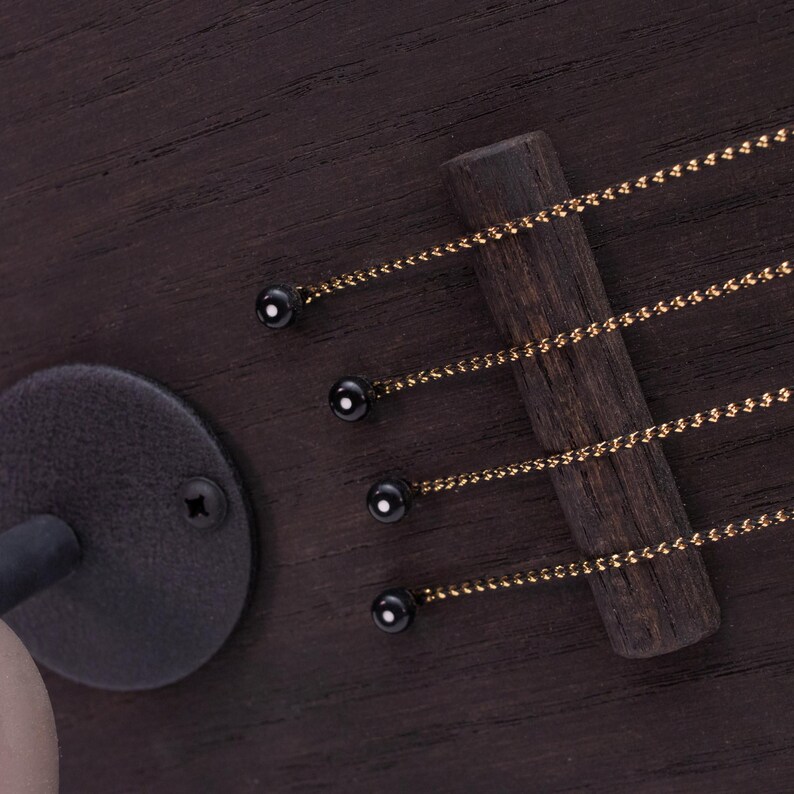 Wall-axe 3-hook Customizable Guitar Hanger: "blondie" (vintage Ebony ...