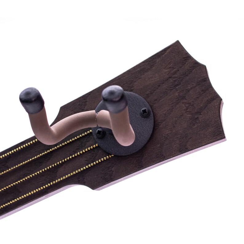 Wall-axe 3-hook Customizable Guitar Hanger: "blondie" (vintage Ebony ...