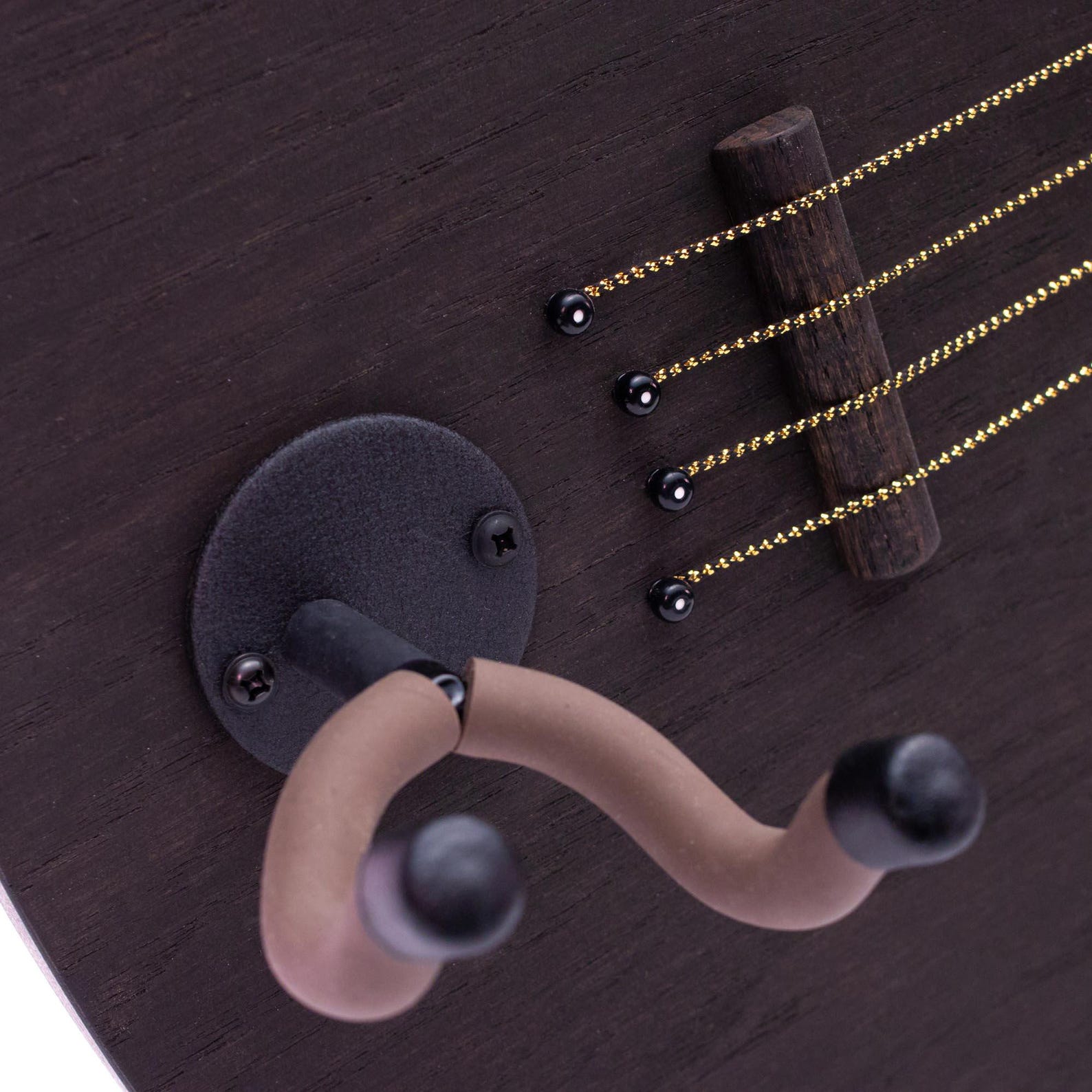 Wall-axe 3-hook Customizable Guitar Hanger: "blondie" (vintage Ebony ...