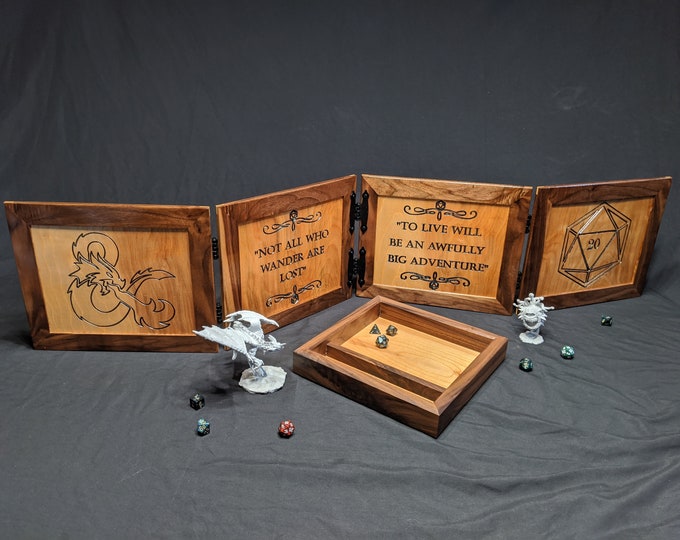 Premium Hardwood Game Master Screen / Dungeon Master Screen - Etsy