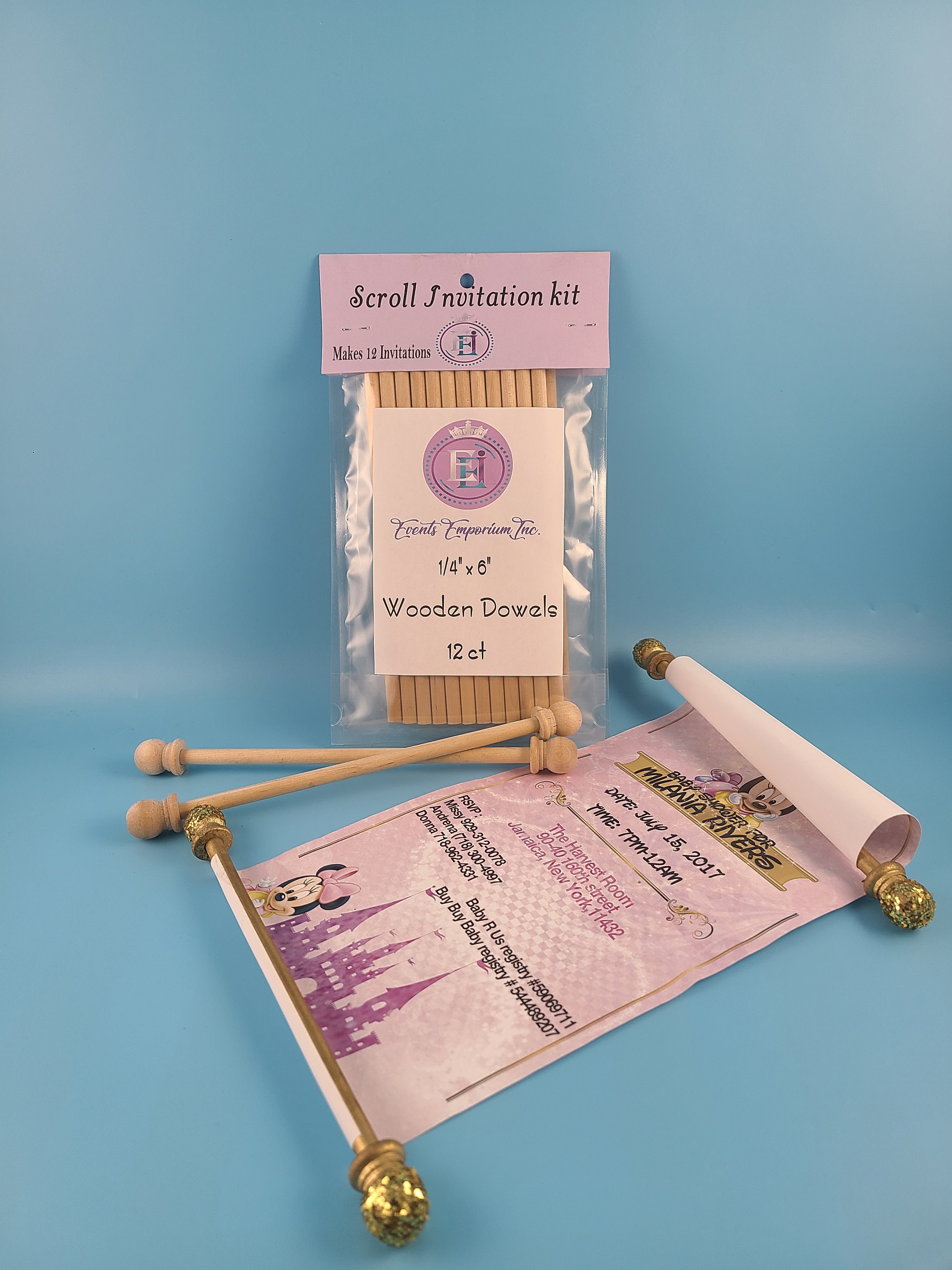 DIY Scroll invitation Kit | Etsy