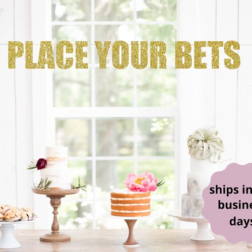 Place Your Bets Banner Kentucky Derby Party Banner Derby - Etsy