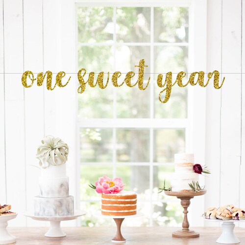 Sweet One Banner Personalized 1st Birthday Banner Donut - Etsy