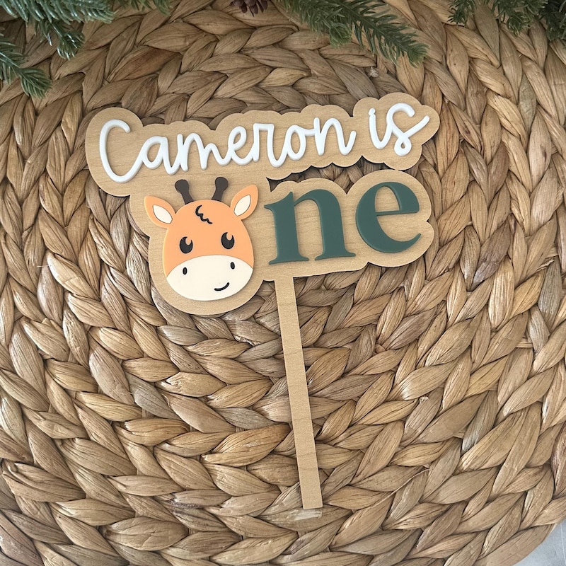Giraffe Cake Topper - Etsy