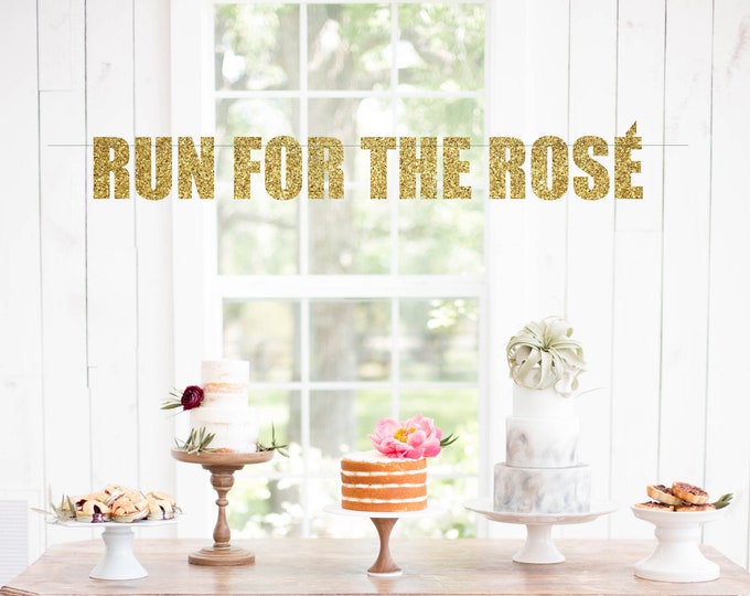 Run for the Rose Banner Kentucky Derby Party Banner Derby | Etsy