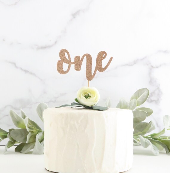 One Cake Topper First Birthday Cake Topper | Etsy