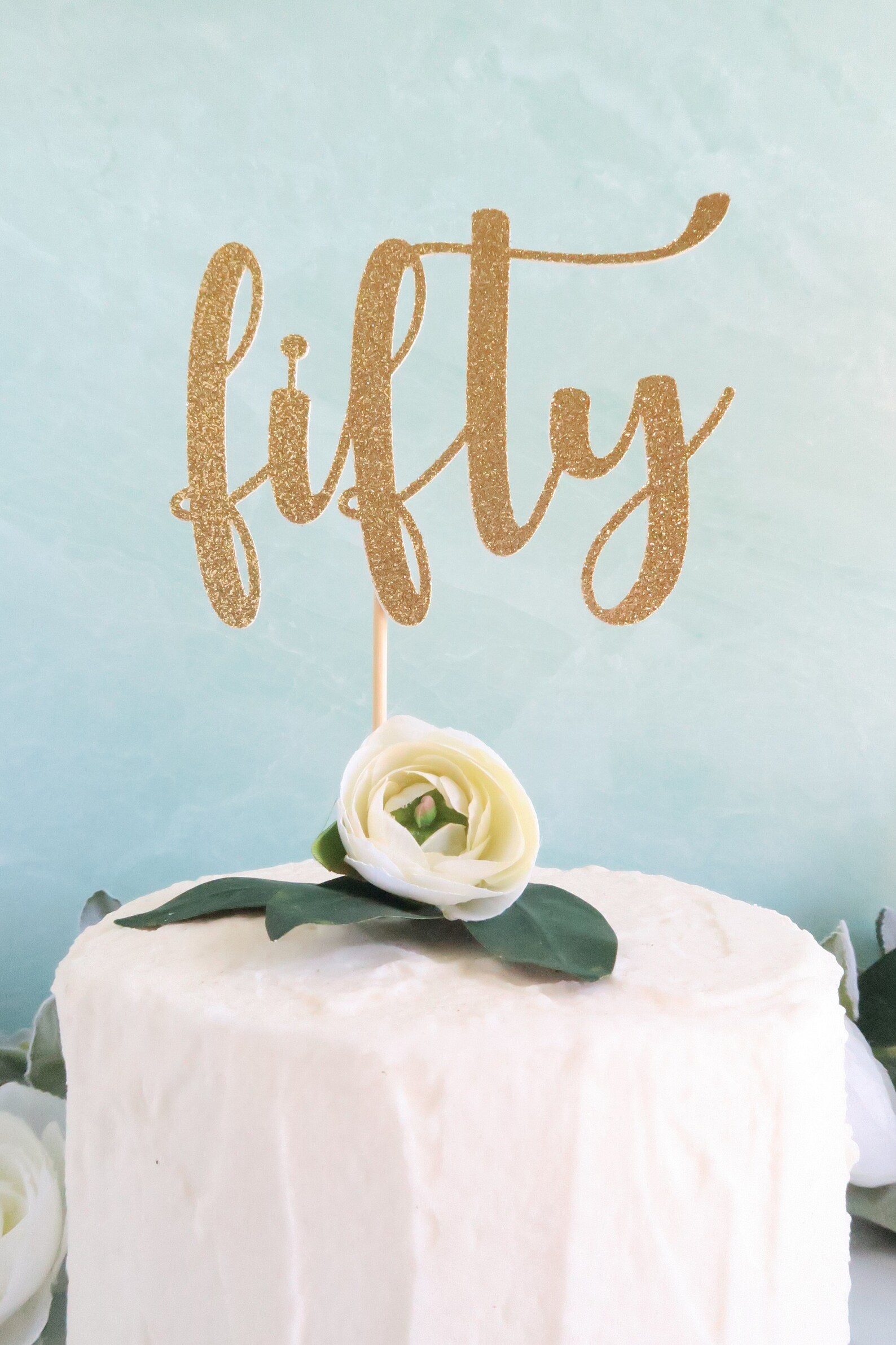 50th Birthday Cake Topper Fifty Cake Topper 50th Birthday | Etsy