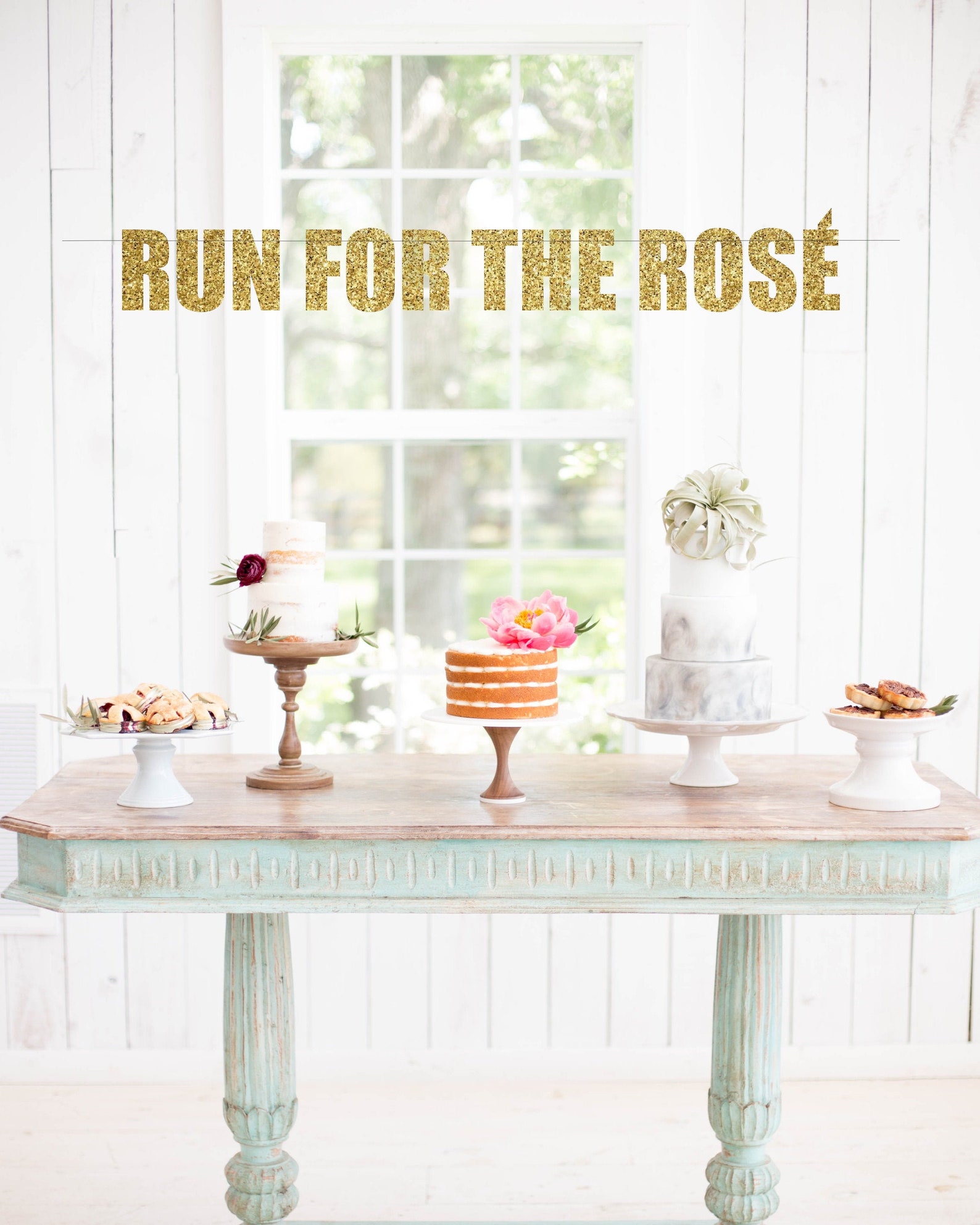 Run for the Rose Banner - Kentucky Derby Party Banner - Derby Party ...