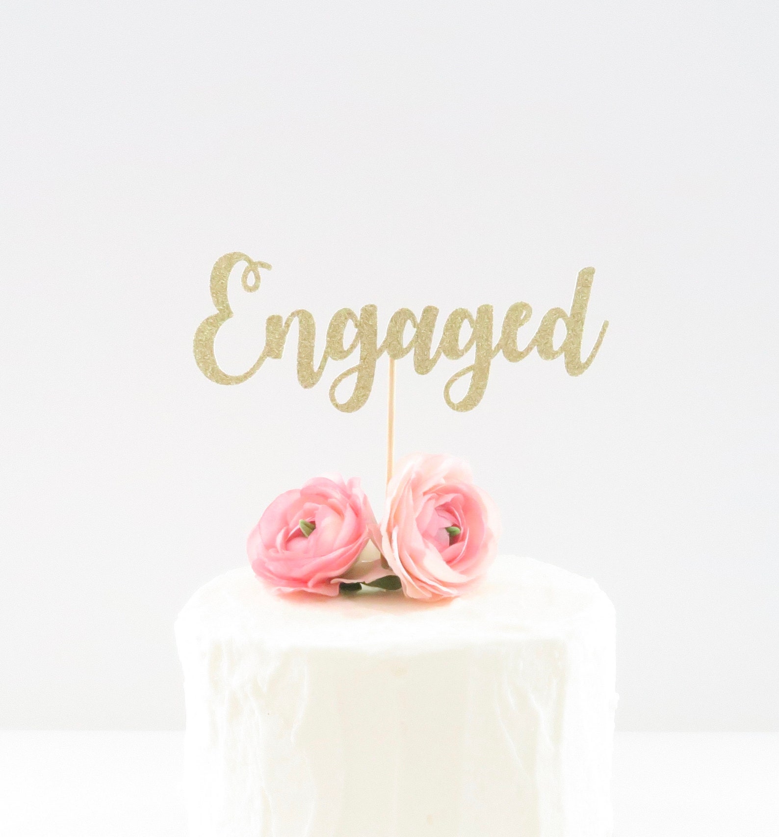 Just Engaged Cake Topper Engagement Cake Topper - Etsy