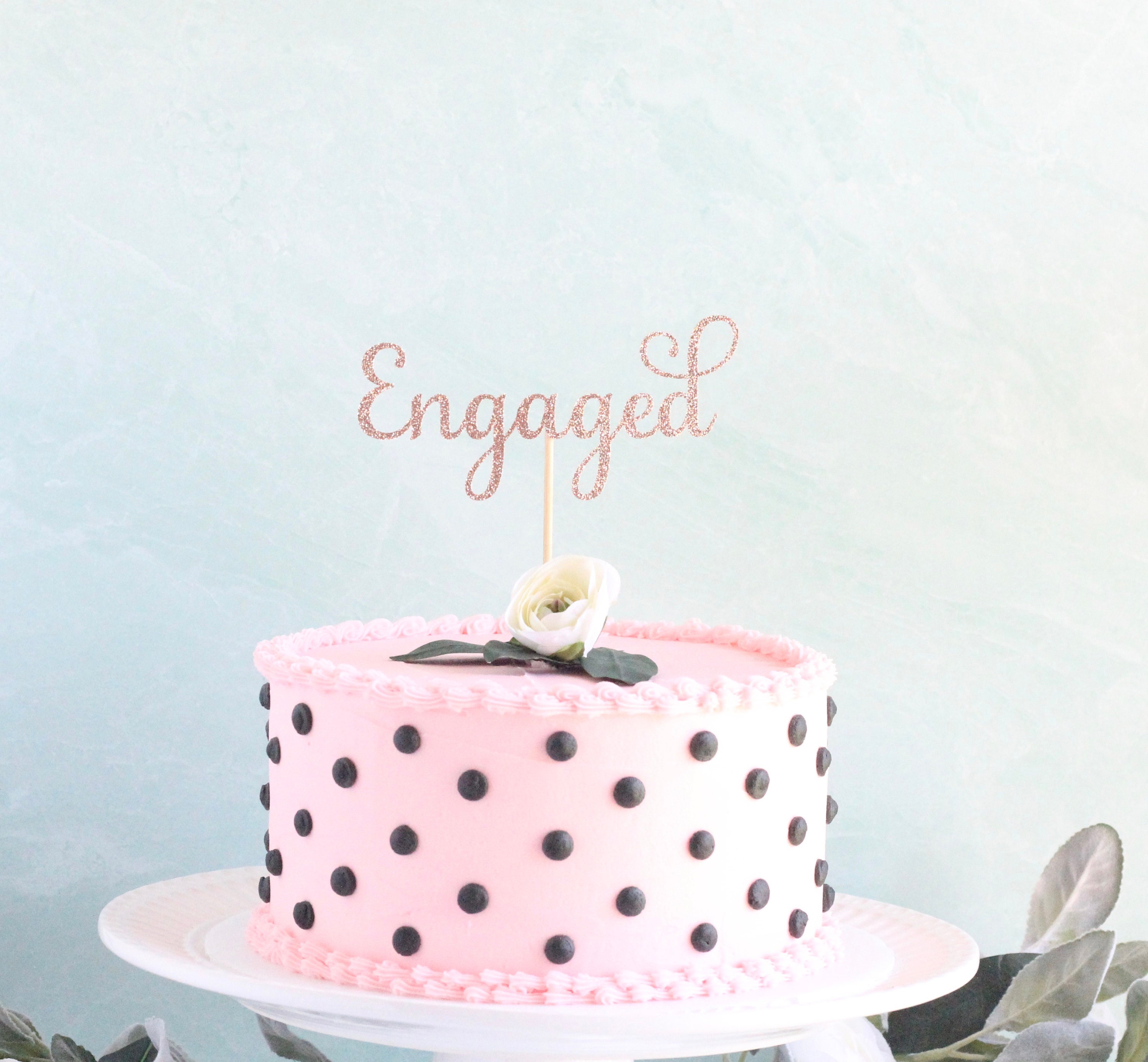 Just Engaged Cake Topper Engagement Cake Topper - Etsy