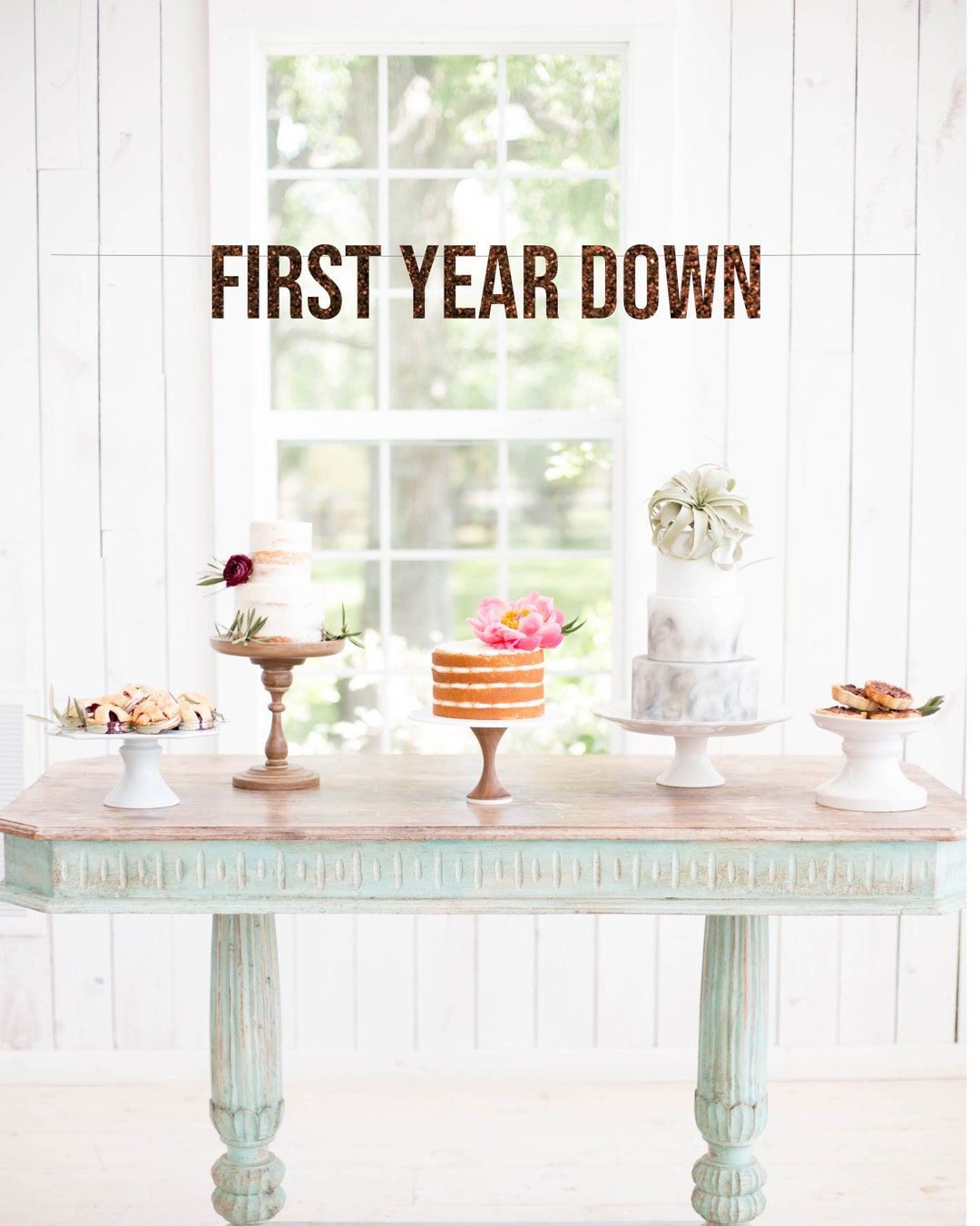 First Year Down Birthday Banner Birthday Banner - Etsy