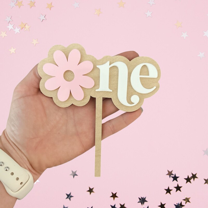 One Cake Topper - Etsy