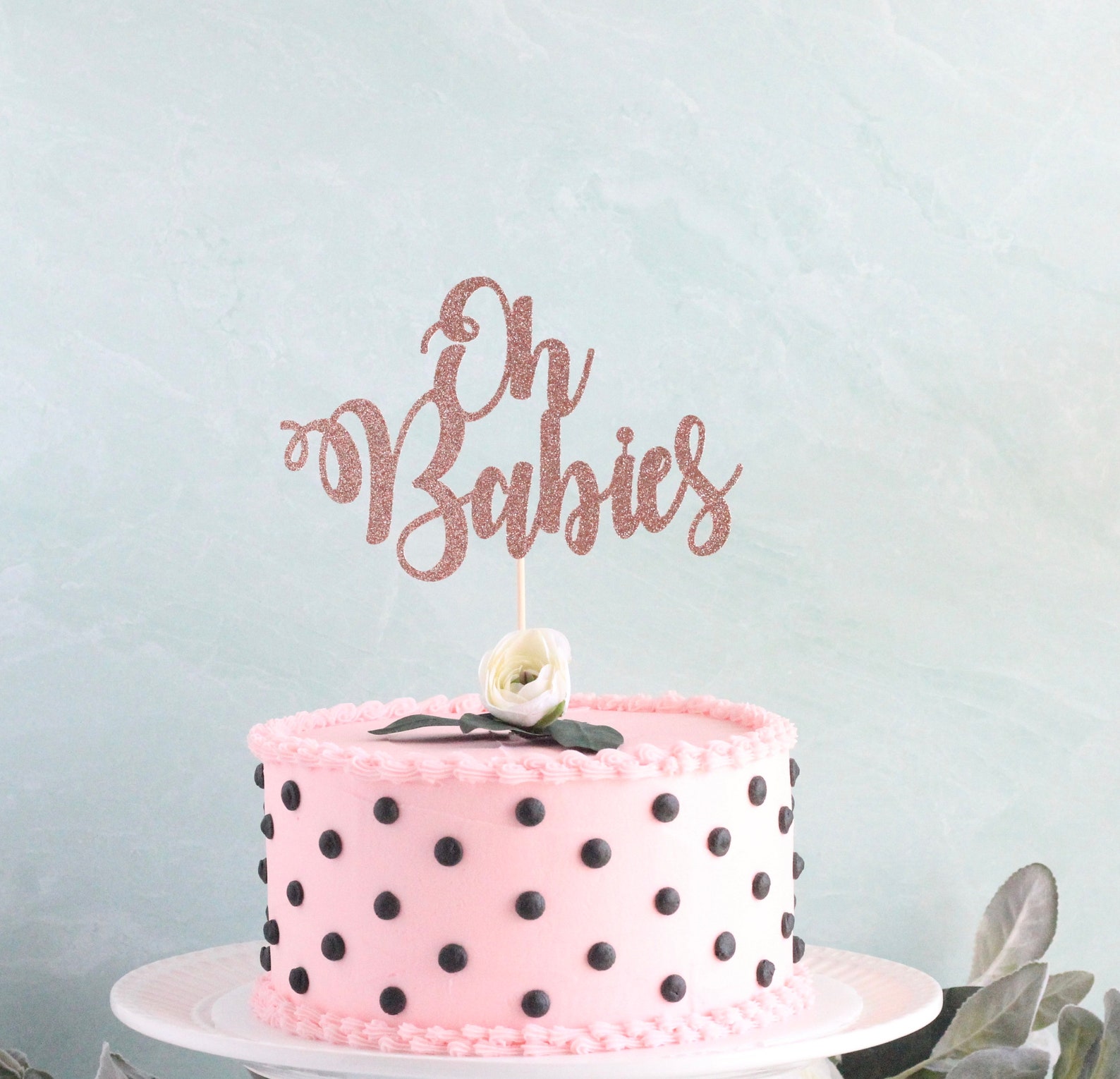 Oh Babies Cake Topper - Twins Cake Topper - Twins Baby Shower - Etsy
