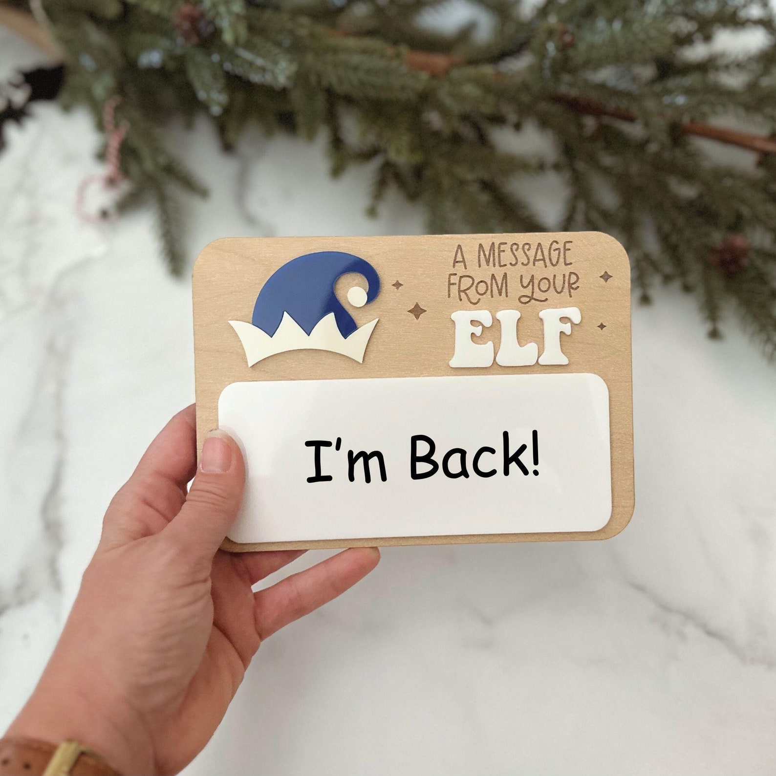 Message From Your Elf Sign, Custom Elf Accessories, Personalized ...