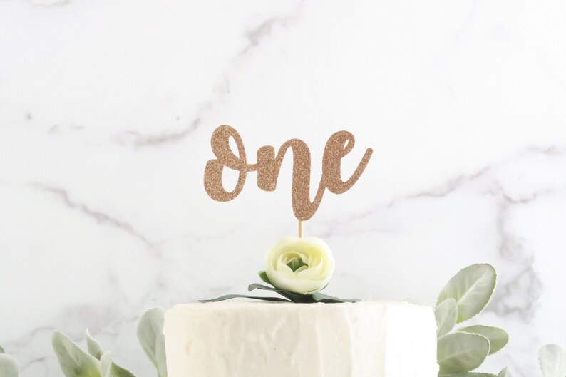 One Cake Topper First Birthday Cake Topper | Etsy