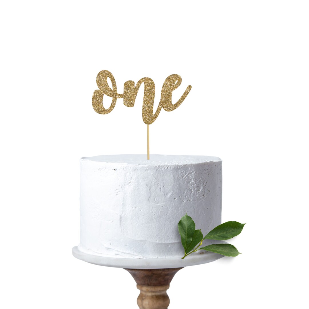 One Cake Topper First Birthday Cake Topper - Etsy