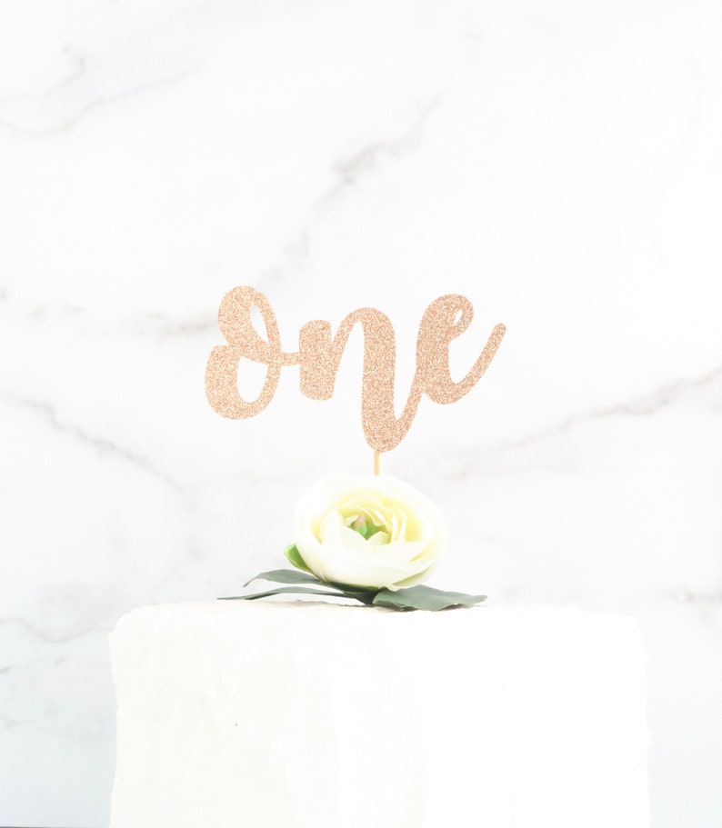 One Cake Topper First Birthday Cake Topper | Etsy