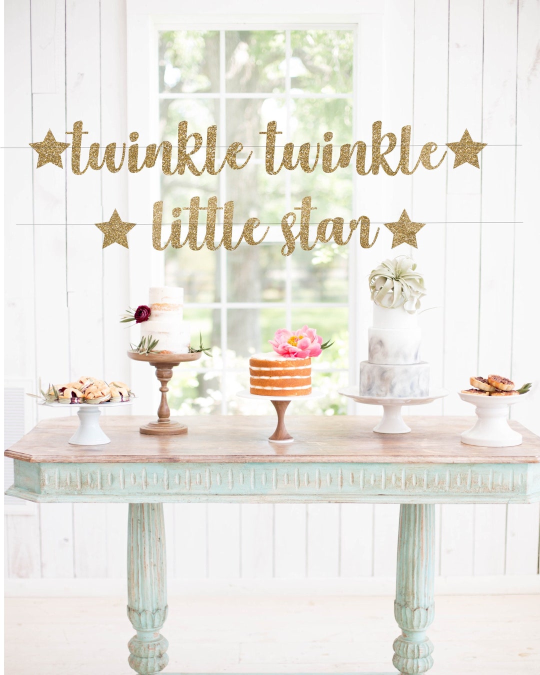 Twinkle Twinkle Little Star Banner - Baby Shower Banner - Etsy