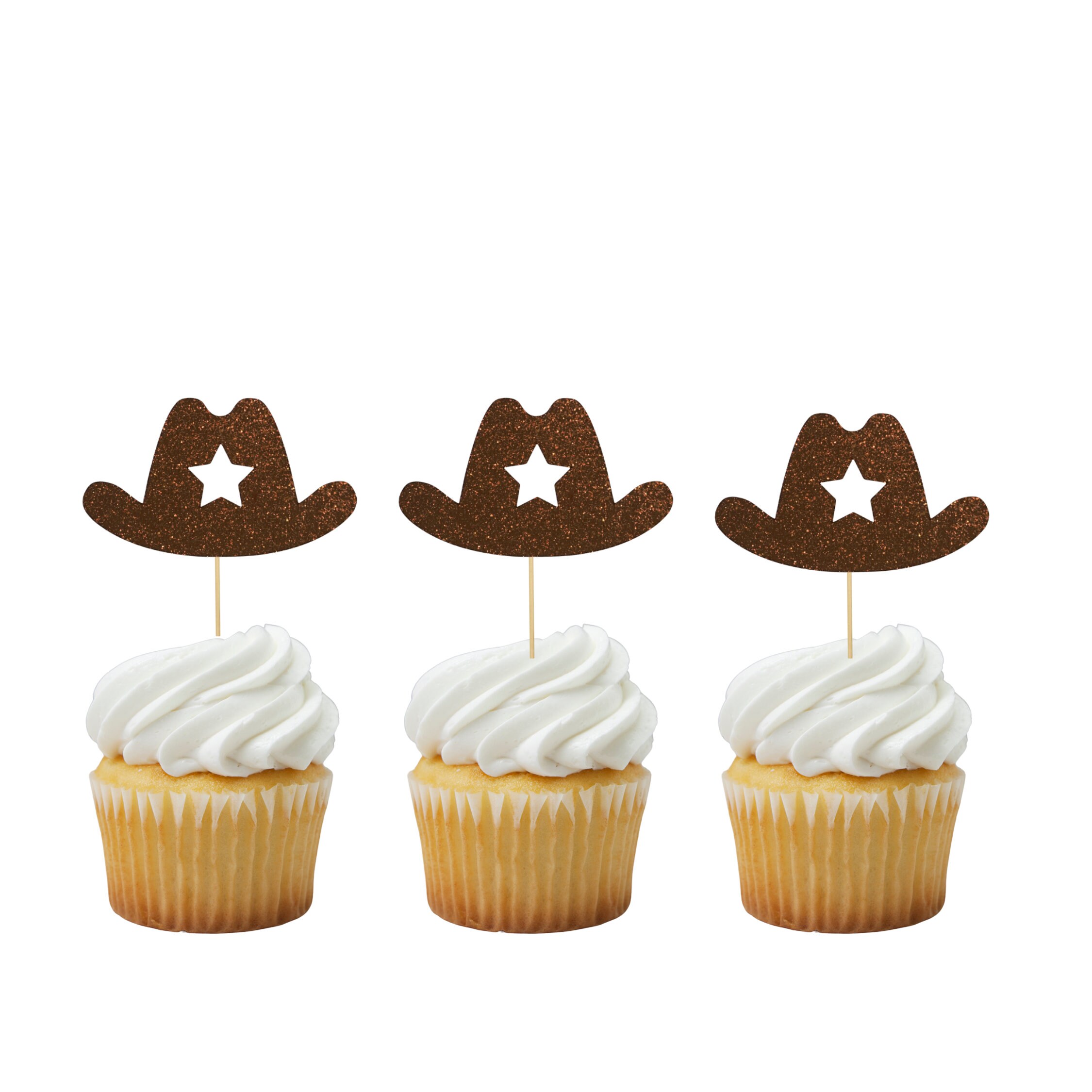 Cowboy/cowgirl Cupcake Toppers - Etsy