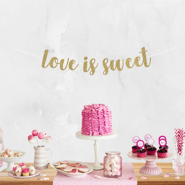Love is Sweet Banner - Etsy