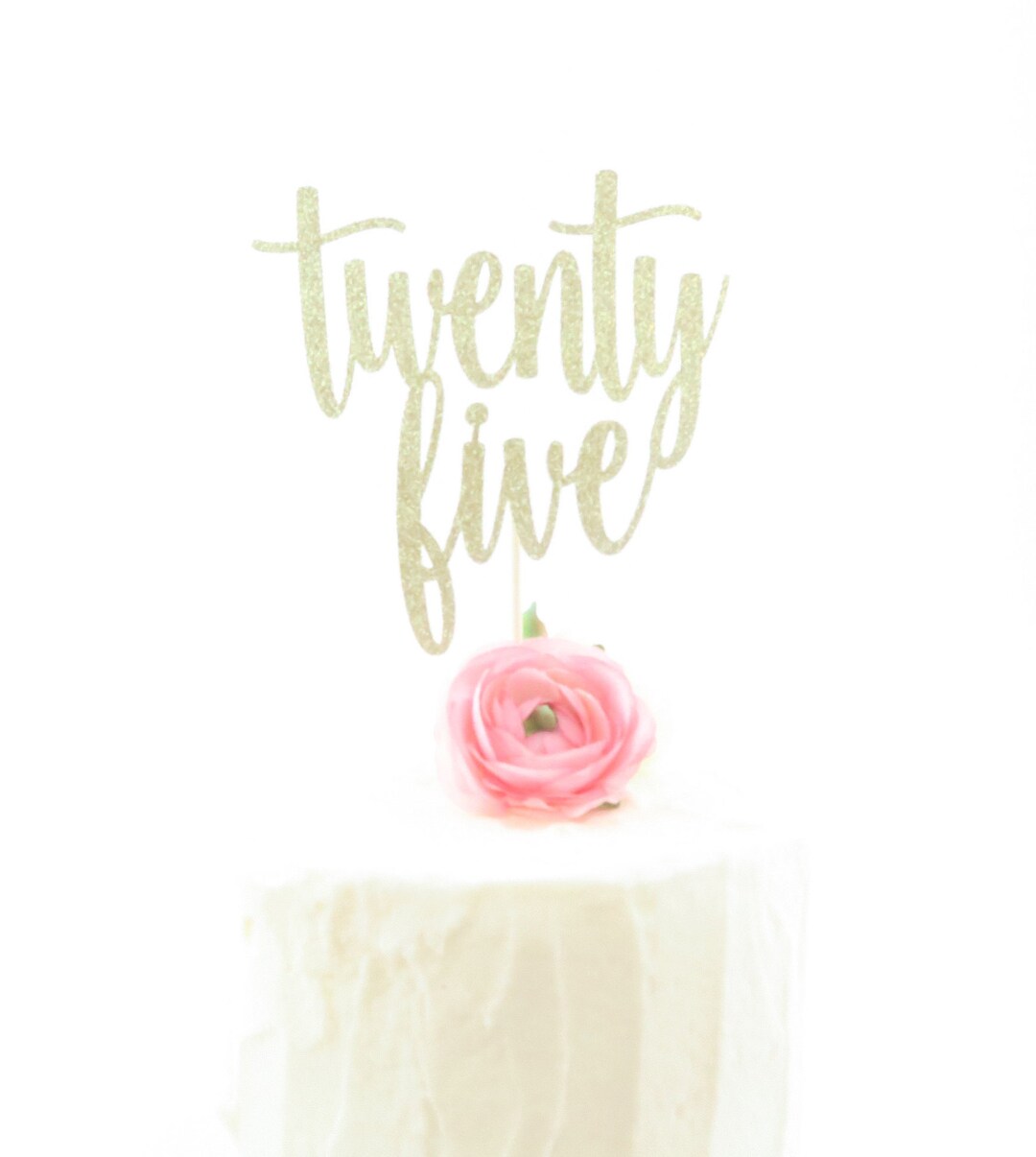 Twenty Five Cake Topper - 25th Birthday Cake Topper - 25th Birthday ...