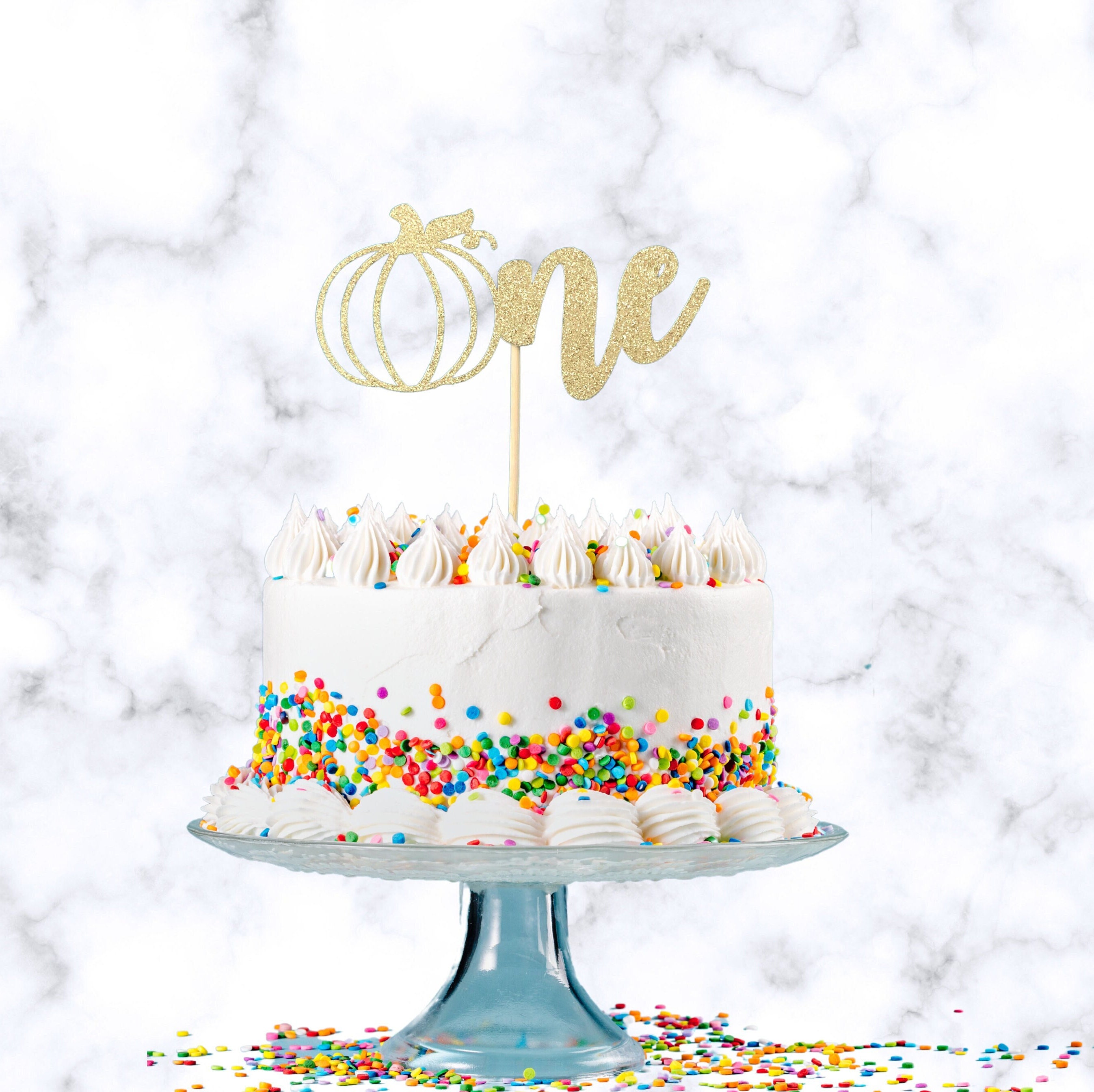 Pumpkin First Birthday Cake Topper - 1st Birthday Cake Topper - Little ...