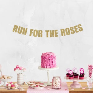 Run for the Roses Banner - Kentucky Derby Party Banner - Derby Party ...