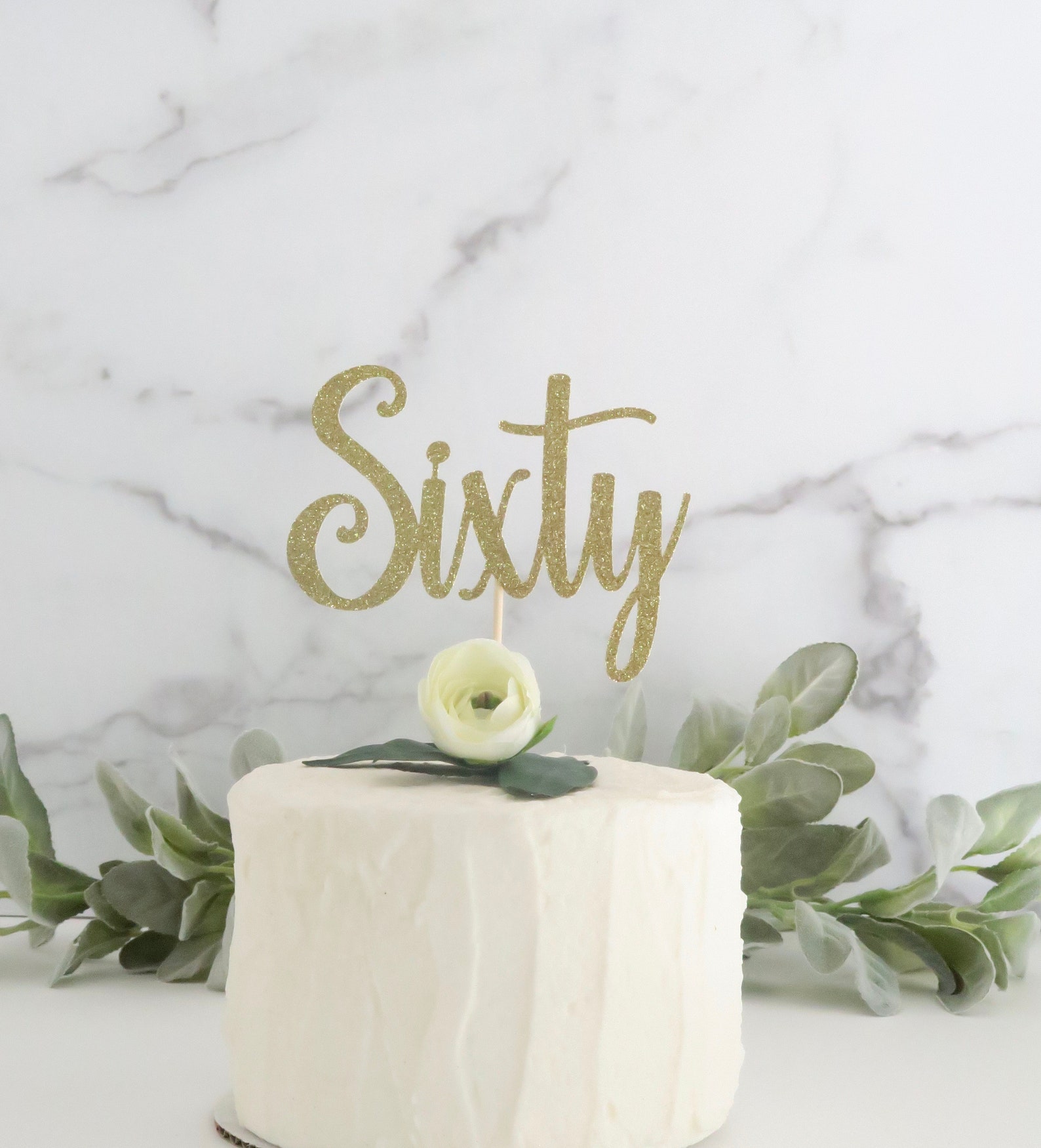 Sixty Birthday Cake Topper 60th Birthday Cake Topper - Etsy