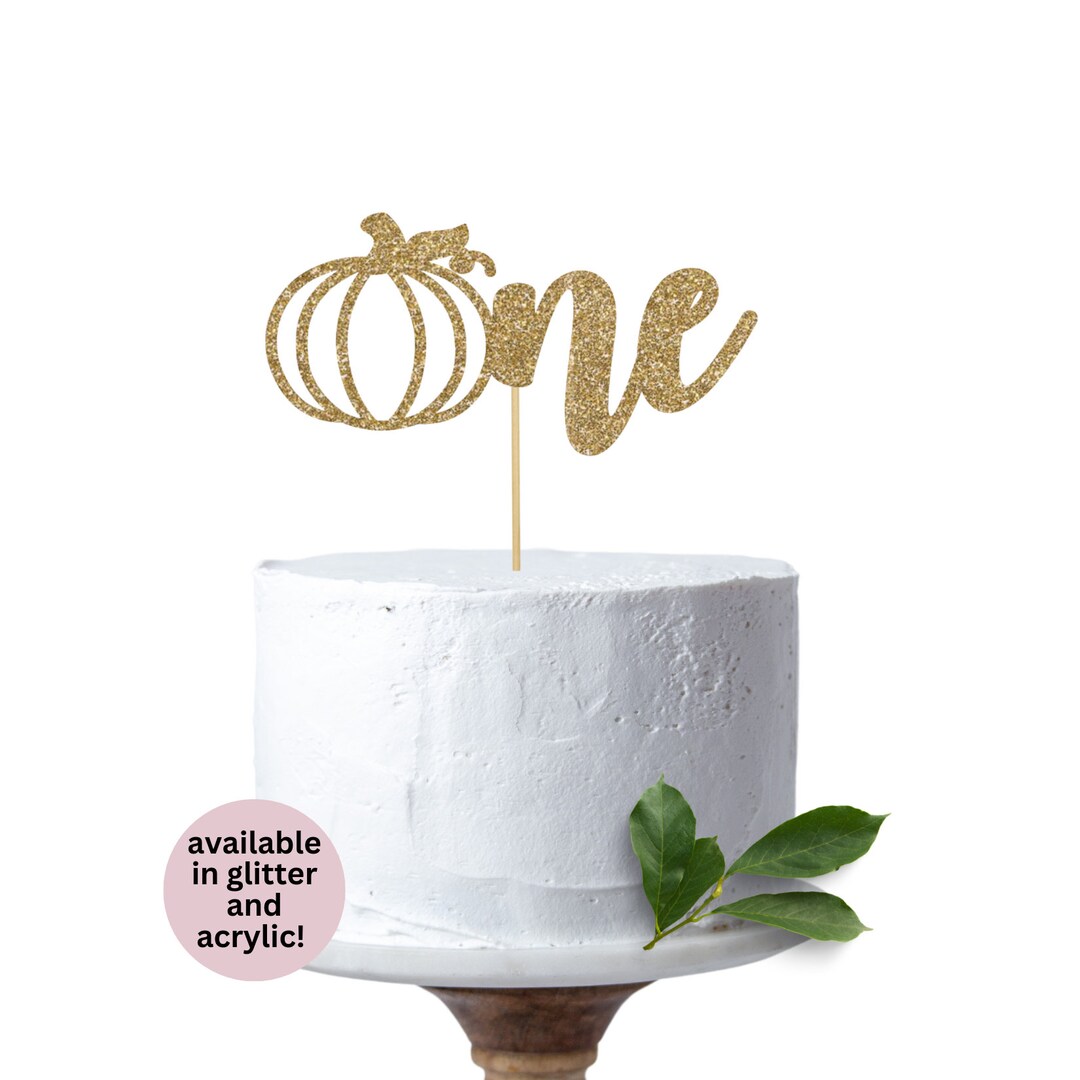 Pumpkin First Birthday Cake Topper - 1st Birthday Cake Topper - Little ...