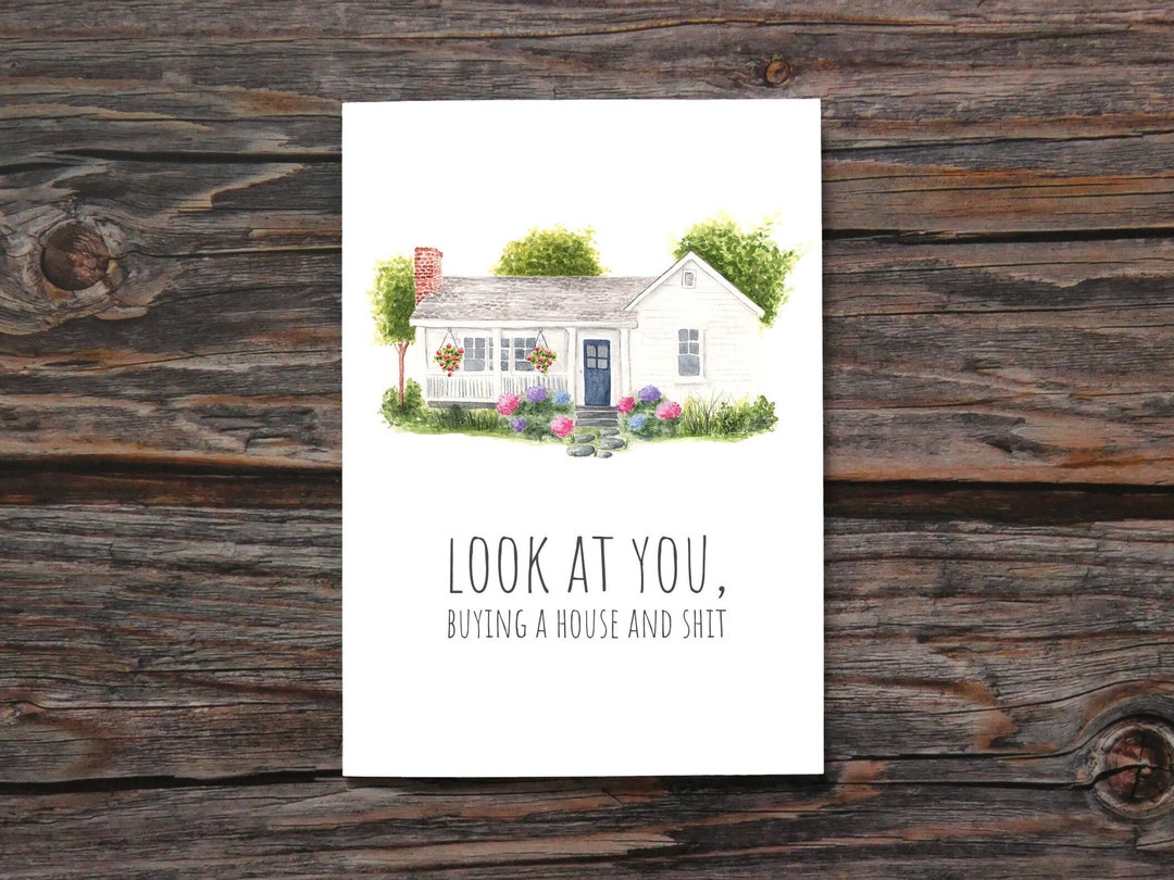 Funny Housewarming Card Sarcastic New House Card Housewarming Gift ...