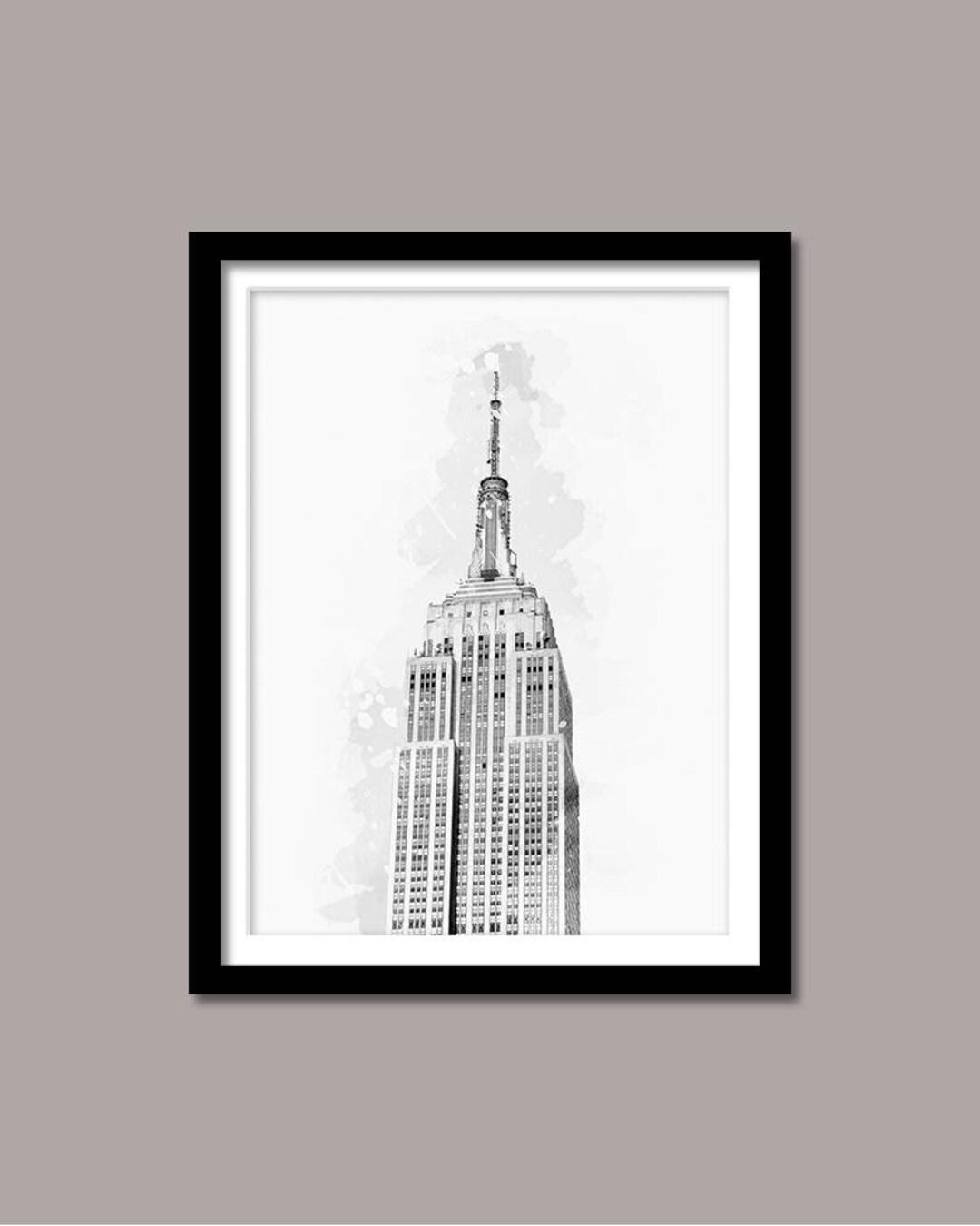 Empire State Building Print, Empire State Building Digital Print ...