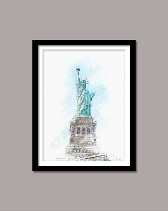 Liberty Statue Print Liberty Statue Digital Print Liberty | Etsy