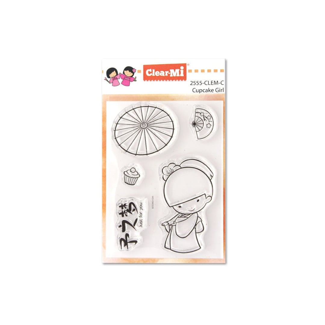 Cupcake Girl - Miyoko Transparent Polymer Stamps to Create Cards and ...