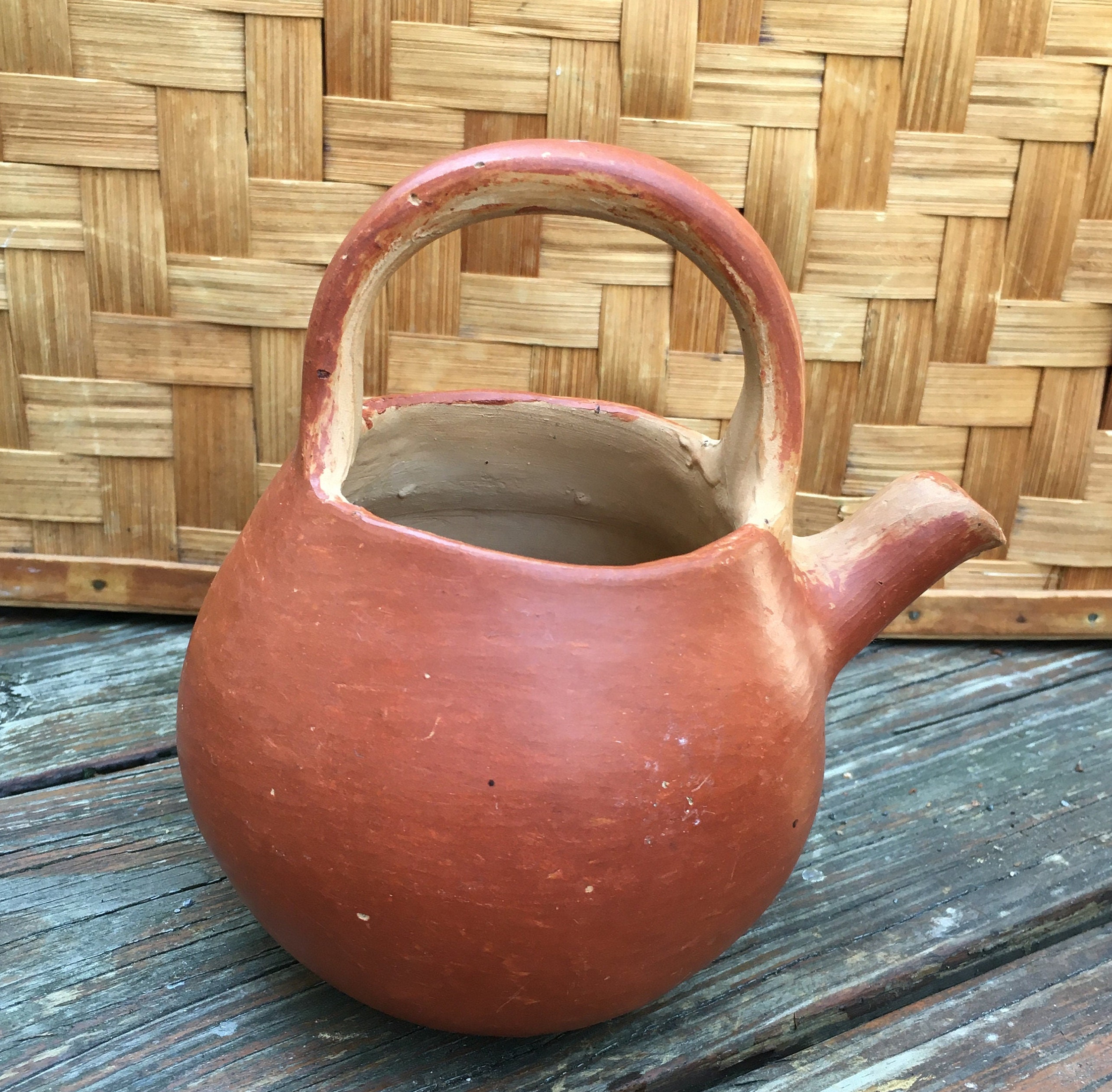 Primitive Teapot Hand Made Pottery - Etsy
