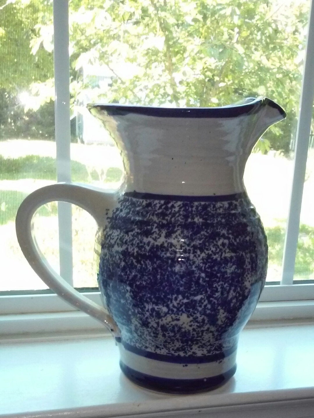 Rustic Pottery Pitcher - Etsy