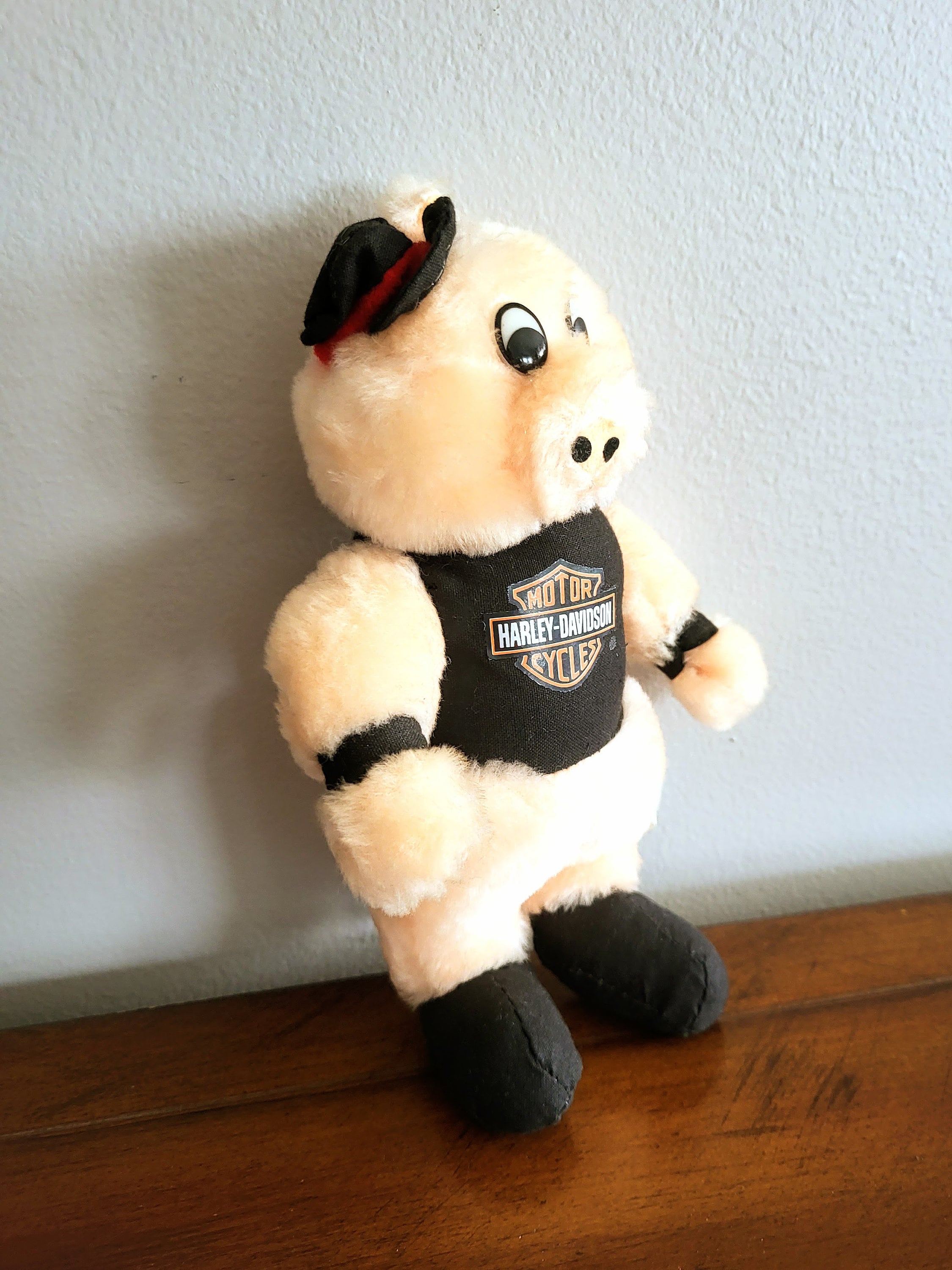 1991 HARLEY DAVIDSON Piggy Plush Toy/vintage Collectible Motorcycles ...