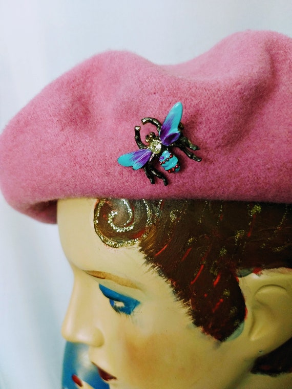 French Pink Beret/Classic Style Beret/Best Quality Wo… - Gem