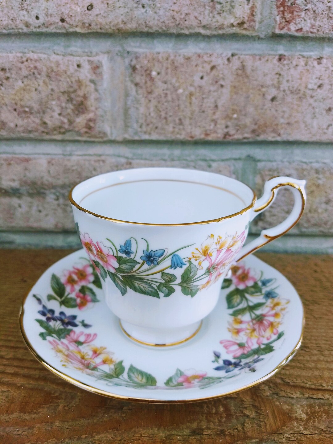 PARAGON Tea Cup and Saucer/rare Country Line Floral Pattern Collectible ...